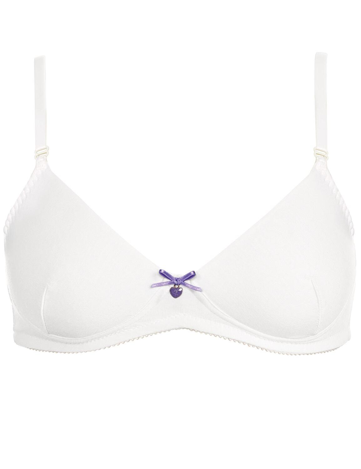 Royce Sweet Violet: Teen Bra 2 Pack | Purple Print and White | Uplifted ...