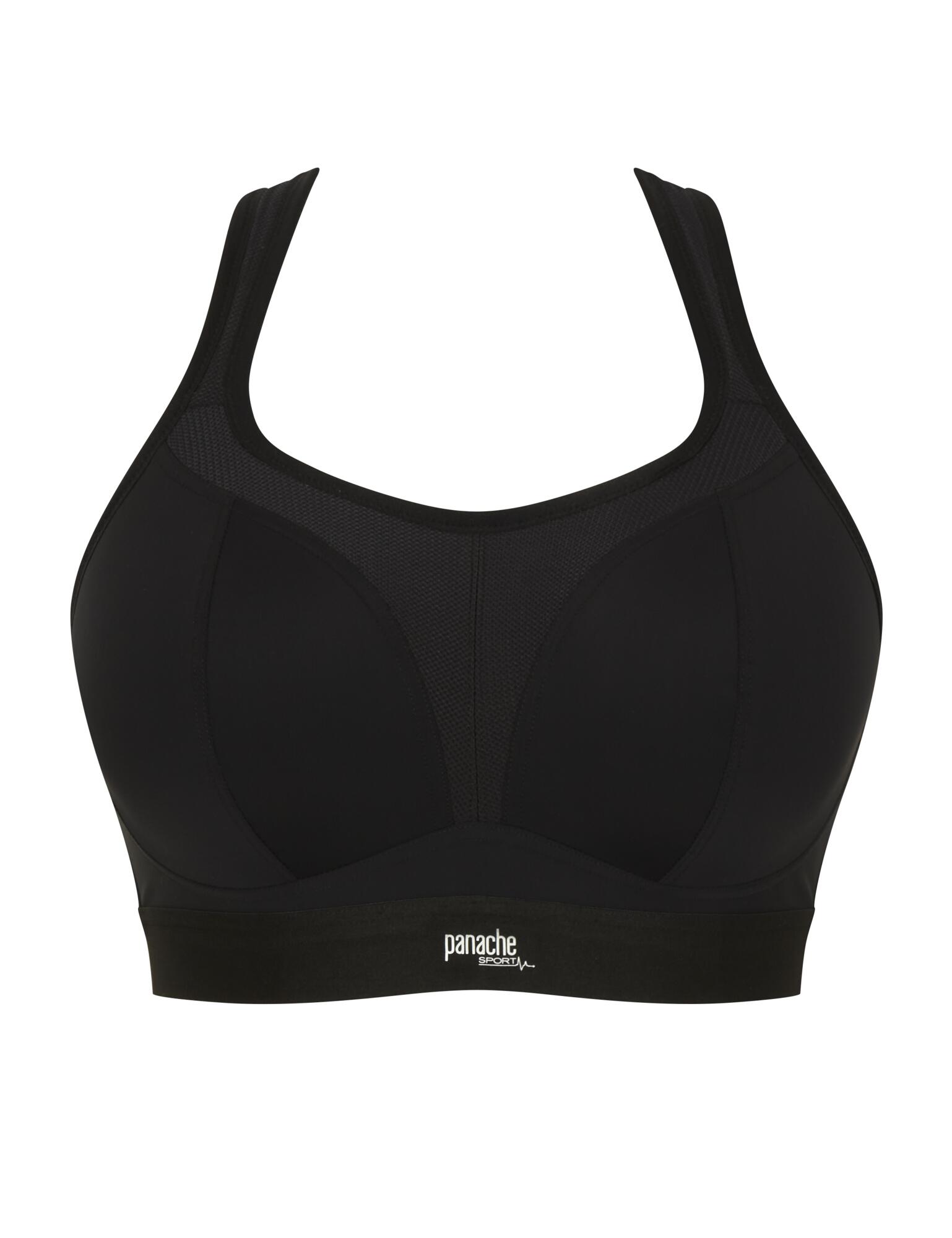 Panache Sport Bra Boundless: Non Wired Sports Bra 7341B | Black ...